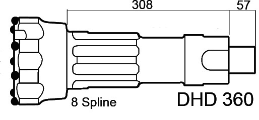 DTH Drill bits-DHD Shank - DRILLSTAR Industrial Co. Limited